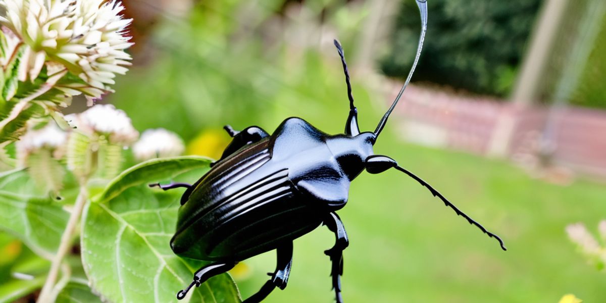 Schwarze Kafer Im Garten